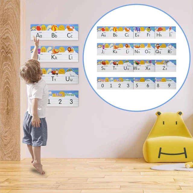 CHIFFRES TABLEAU D'AFFICHAGE Alphabet Numéro Autocollant Alphabet ...