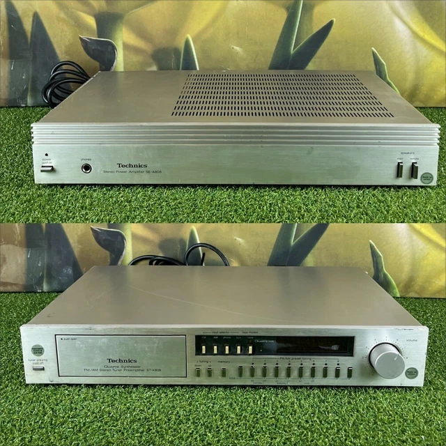 TECHNICS SE-A808 STEREO Power Amplifier & ST-K808 Stereo Preamplifier Tuner £269.99 - PicClick UK