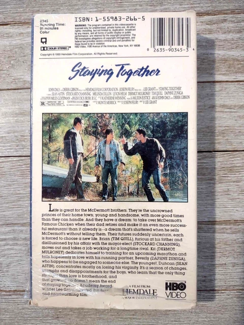 STAYING TOGETHER SEAN Astin, Stockard Channing, Dermot Mulroney VHS ...