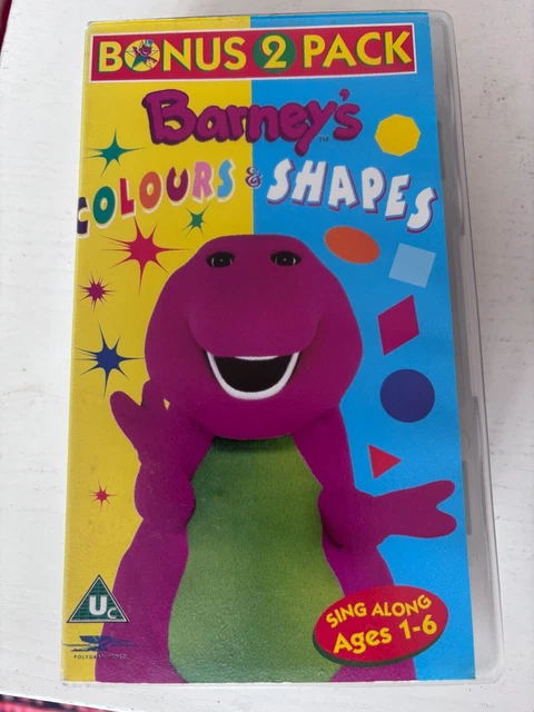 BARNEY COLOURS AND shapes VHS VIDEO £21.51 - PicClick UK