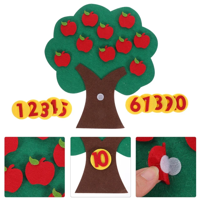 JEUX ENFANT COMPTER Arbre Pomme Maternelle Jouets Tout-petit Bureau EUR ...