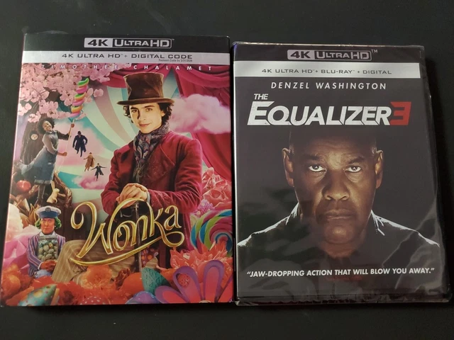 WONKA + THE Equalizer 3,4K Ultra Hd, EUR 16,40 - PicClick FR