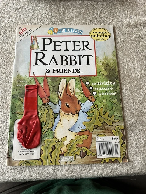 PETER RABBIT AND Friends Fun To Learn Comic Issue 1 £6.50 - PicClick UK