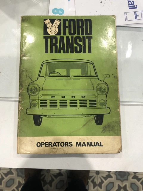 FORD TRANSIT MK1 Operating Manual £13.47 - PicClick UK
