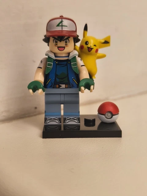 MINIFIGURE POKÉMON ASH Ketchum E Pikachu pokeball EUR 5,99 - PicClick IT