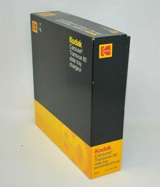 VINTAGE 1990 KODAK Carousel Transvue 80 Slide Projector Tray with Box ...