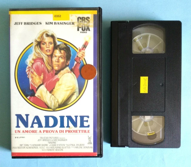 VHS NADINE FILM Commedia Jeff Bridges Kim Basinger Videocassetta Ex ...