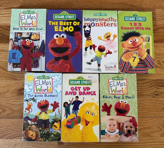 Elmo Sesame Street Vhs Lot