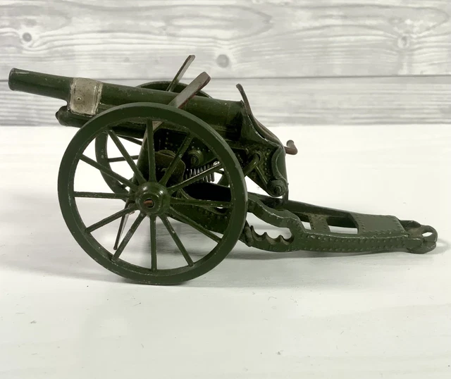 BRITAINS FIELD GUN Artillery Canon Vintage Diecast -working mechanism £ ...