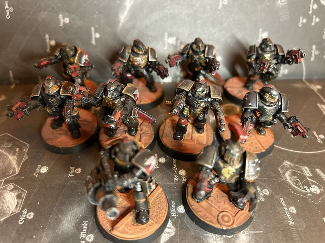 HORUS HERESY JUMP Pack Destroyer Squad x 10 Power Fist And Missile ...