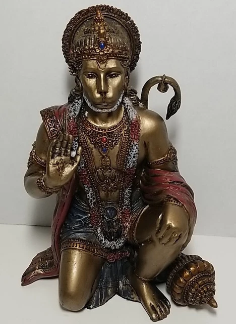 6& INCH HANUMAN Mythological Indian Hindu God Resin Statue Figure $30. ...