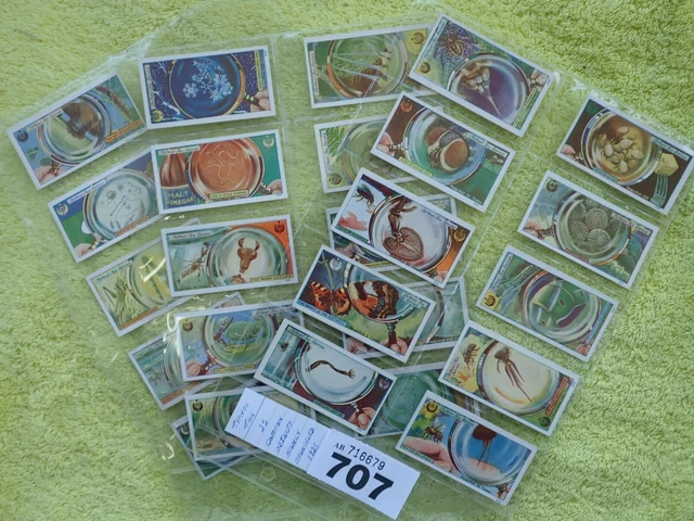 TYPHOO TEA 1925 Common Objects Highly Magnified Full set 25 Tea Cards ...