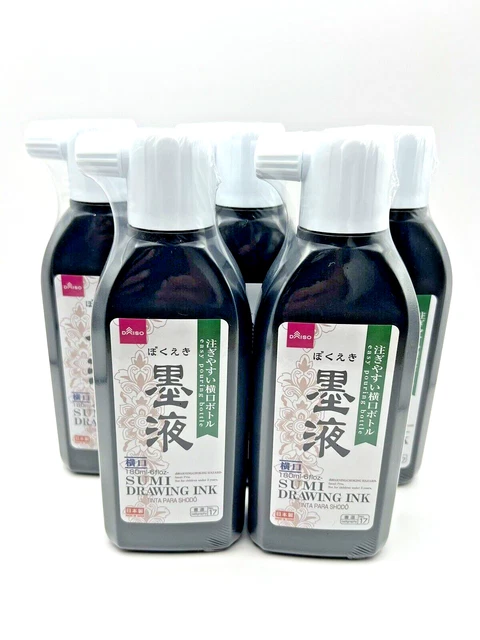 DAISO SUMI DRAWING Ink Calligraphy Ink 180 ml No17 Japanese ink 5 piece ...