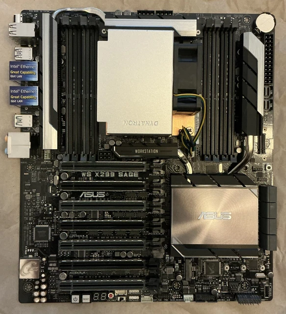 ASUS WS X299 Sage Intel X299 CEB Desktop Board LGA 2066 With CPU i7 ...