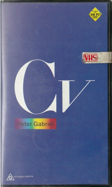 RARE VHS VIDEO Tape PETER GABRIEL CV Small Box Hi Fi Music $5.08 - PicClick