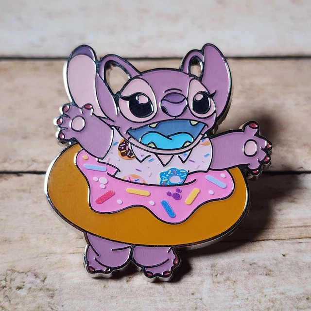 DISNEY STITCH ATTACKS Snacks Mystery Pin 2025 - Angel with Donut £11.74 - PicClick UK