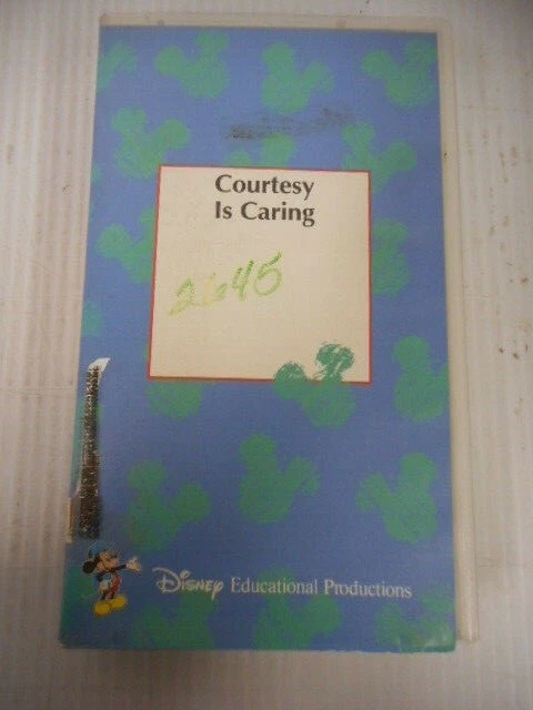 DISNEY EDUCATIONAL PRODUCTIONS Guidance Courtesy Is Caring VHS W/ Guide ...