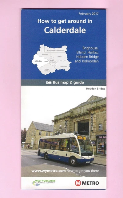 BUS MAP & Frequency Guide ~ West Yorkshire Metro - Calderdale ...