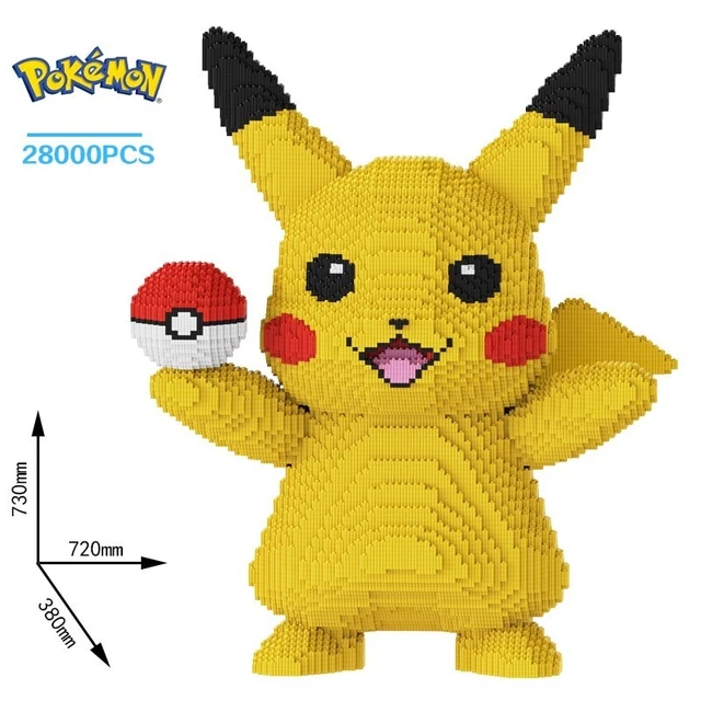 PIKACHU MICRO BUILDING Blocks 28,000 Piece Set Fun Gift Mindfulness ...