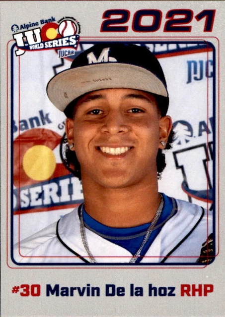 2021 MIAMI-DADE SHARKS Juco Cards #8 Marvin De la hoz République ...