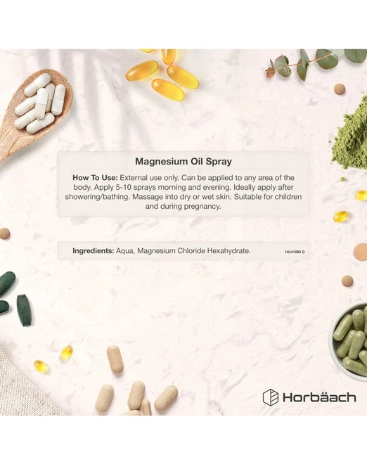 MAGNESIUM OIL SPRAY Restless Legs, Muscle Pain, Sleep | 250ml XL Size ...