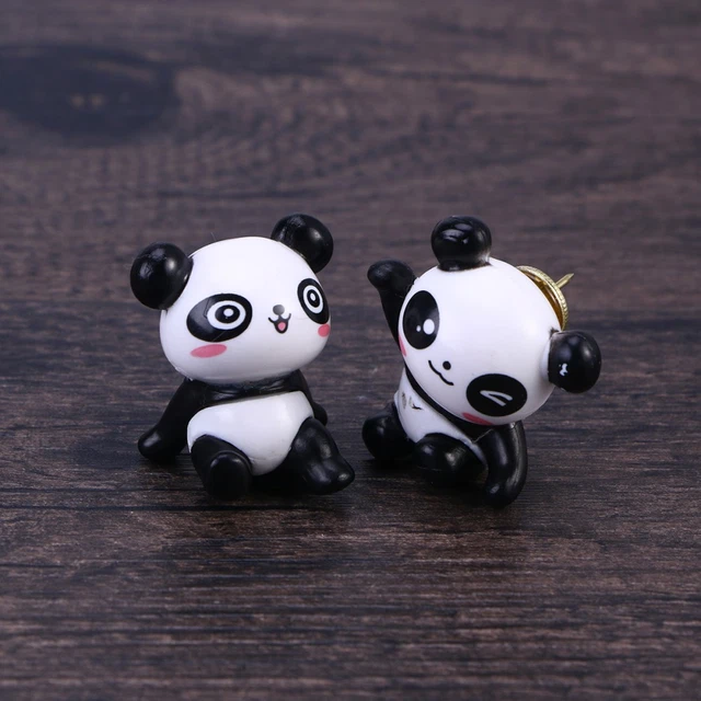 8 PCS DECORATIVE Push Pin Thumbtacks Panda Cute Animal Cartoon Drawing ...