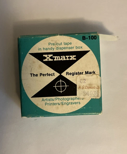 VINTAGE ARTIST REGISTRATION Marks X Marx Register Mark Stickers in ...