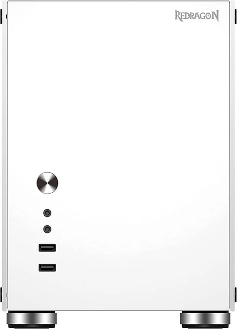 REDRAGON EB211 MINI-ITX Gaming PC Case Vented Honeycomb Acrylic ...