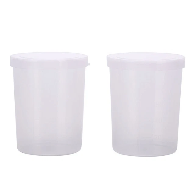 PLASTIC GRADUATED LABORATORY bottle test measuring 100ml container with ...