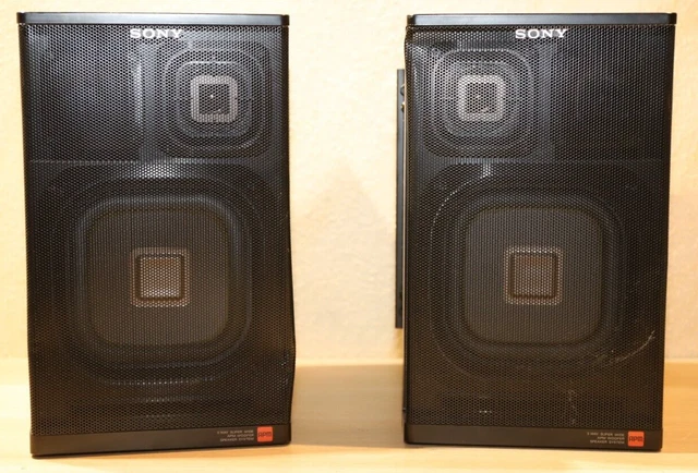 SONY APM 909A Speaker Boxes Black 6 Ohm £99.56 - PicClick UK
