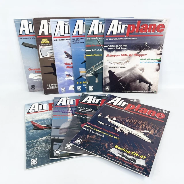 AIRPLANE COMPLETE AVIATION Encyclopedia Vintage Magazine Sequential #1 ...