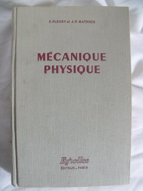 MECANIQUE - PHYSIQUE par FLEURY & MATHIEU EUR 16,99 - PicClick FR