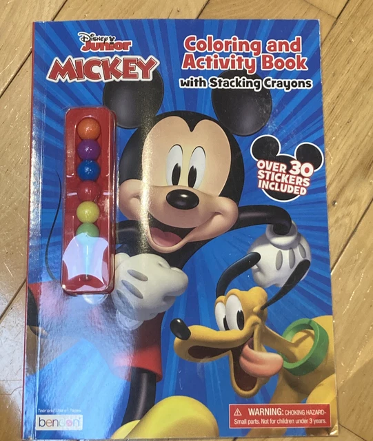 DISNEY JUNIOR MICKEY Mouse Coloring And Activity Book With Stickers $9. ...
