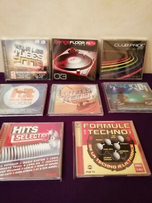 LOT DE 8 cds annees 2000 dance floor,techno,hits etc... EUR 30,00 ...