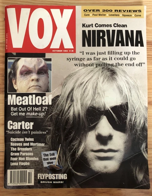 Vox Magazine October 1993 Nirvana Meat Loaf Carter Cocteau Twins