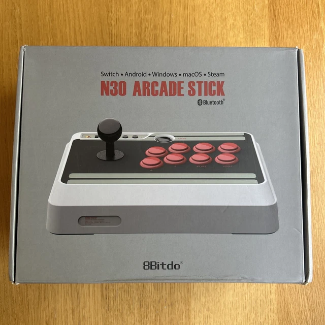 8BITDO N30 ARCADE Stick Bluetooth+USB - Steam, Pi, Switch, Windows ...