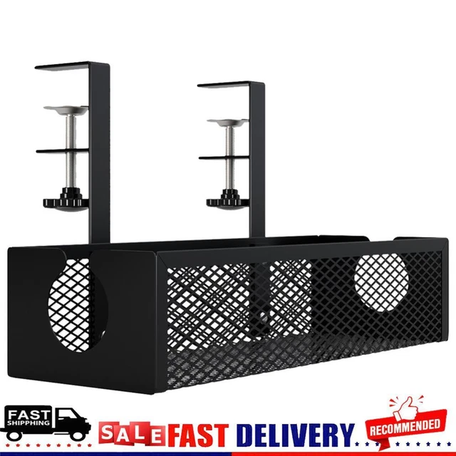 UNDER TABLE CABLE Management Racks Under Desk Cord Organizers for Desk ...