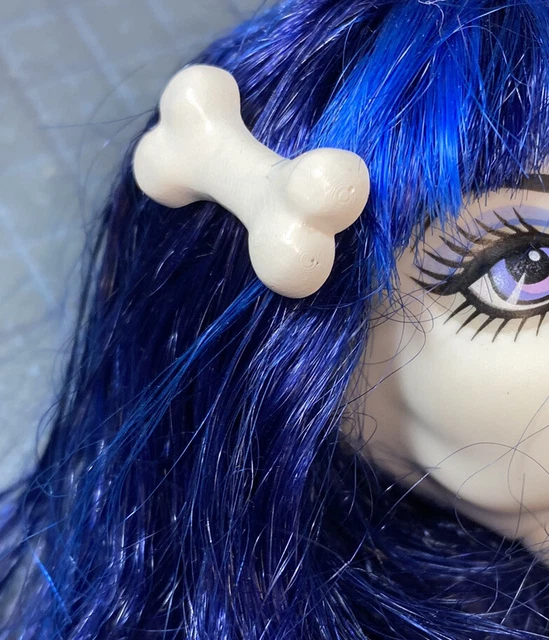 MONSTER HIGH CREATE A Monster CAM skeleton Bone Hair Clip Accessory ...