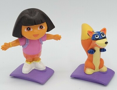 DORA THE EXPLORER & Swiper The Fox figures 2006 Viacom Character Toys ...