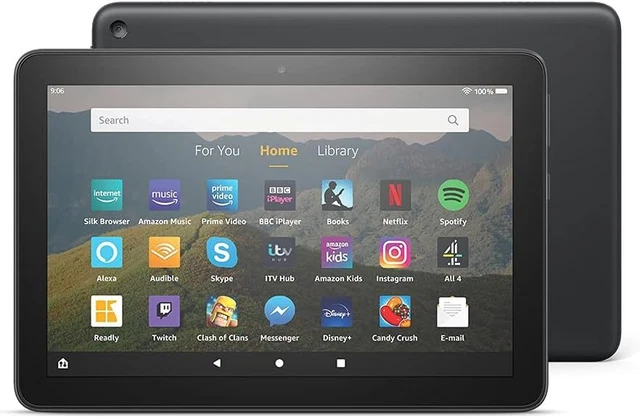 AMAZON FIRE HD 8 10th Gen 8" Tablet Alexa WiFi 32GB Ads - Black £44.99 ...