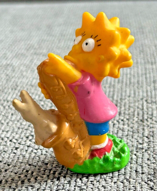 VINTAGE THE SIMPSONS Lisa Simpson 1990 Saxophone Toy Figure Rare ...