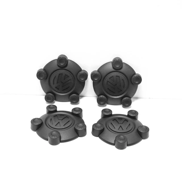 VW CADDY MK3 Wheel Center Hub Satin Black Caps Set 2K06011699B9 NEW ...