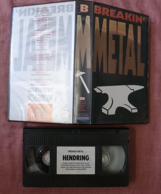 BREAKIN' METAL VHS VIDEO COMPILATION BLACK SABBATH,DIANNO,THOR,HANOI ...