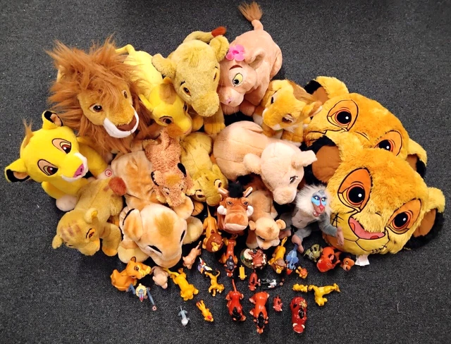 LARGE WALT DISNEY The Lion King Bundle Joblot Plushies Figures ...