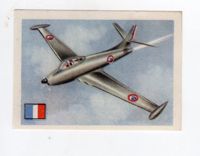 BELGIAN CHOCOLATES CARD 1950s. Military #61. Fighter Jet France $4.99 ...