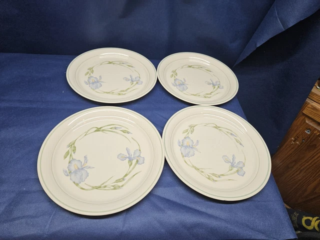 VINTAGE CORELLE BY Corning "Iris" Set/4 Dinner Plates USA $16.99 - PicClick