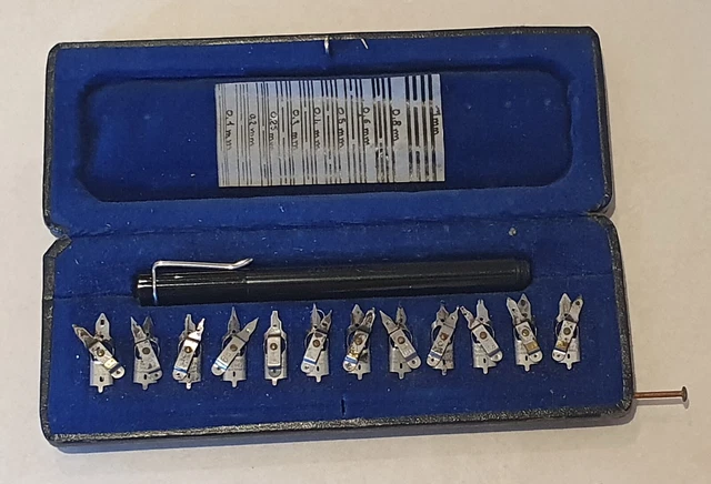 ANCIENNE BOITE DE porte-plume Graphos Pelikan complète EUR 20,00 ...