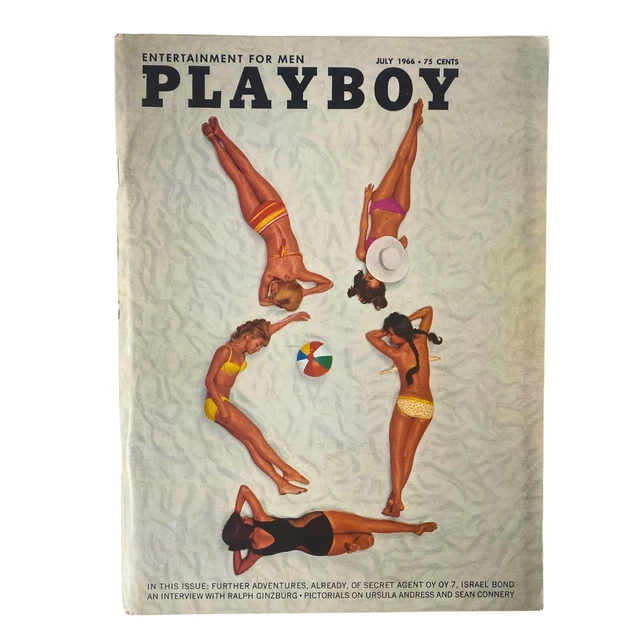 PLAYBOY MAGAZINE JULY 1966 Kelly Burke w Centerfold No Label VG £26.71 ...