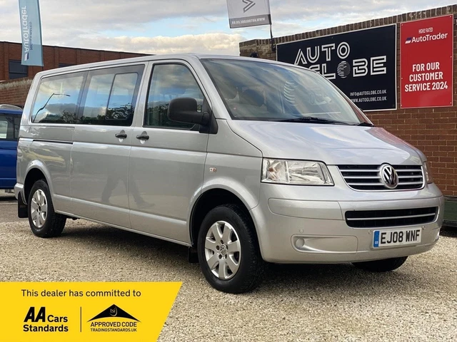 2008 VOLKSWAGEN TRANSPORTER Shuttle 2.5TDI PD 130PS SE Minibus Tip Auto ...