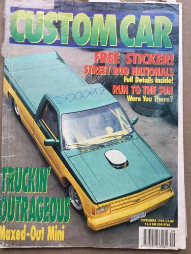 CUSTOM CAR MAGAZINE - September 1993 - Truckin Outrageous, Street Rod Nationals £7.49 - PicClick UK